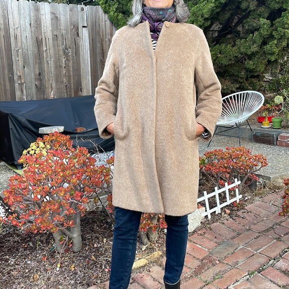 Boden | Jackets & Coats | Boden Full Camel Peacoat Size Wool Mohair ...